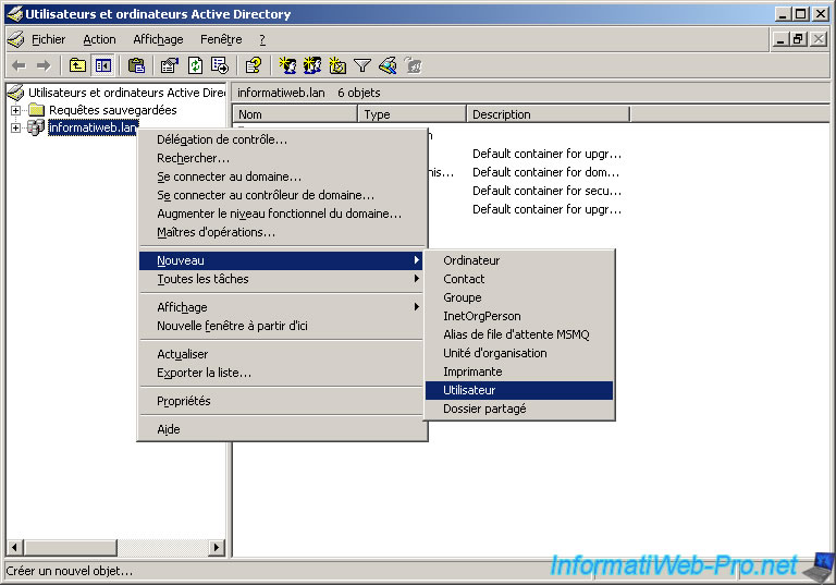 Create An Active Directory On Windows Server 2003 Windows Server Tutorials Informatiweb Pro